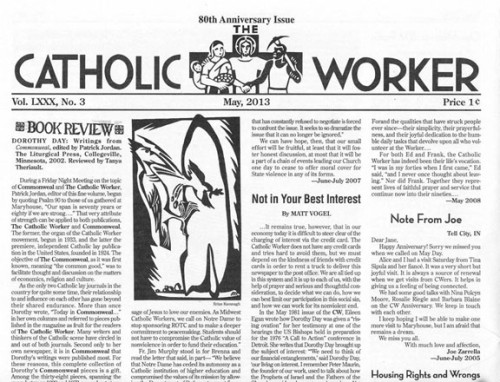 the catholic worker - The Project on Lived Theology