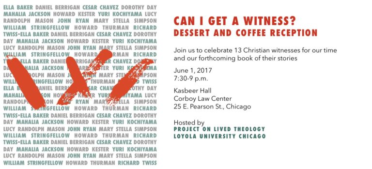 Can I Get a Witness? Dessert and Coffee Reception